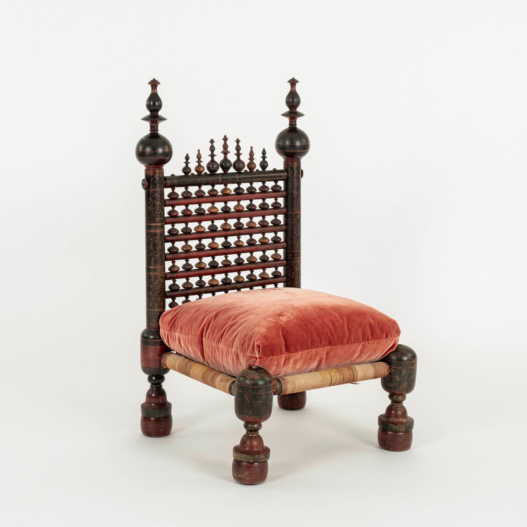 Antique Pakistani Punjabi Wooden Tribal Chair – Moxie Interiors