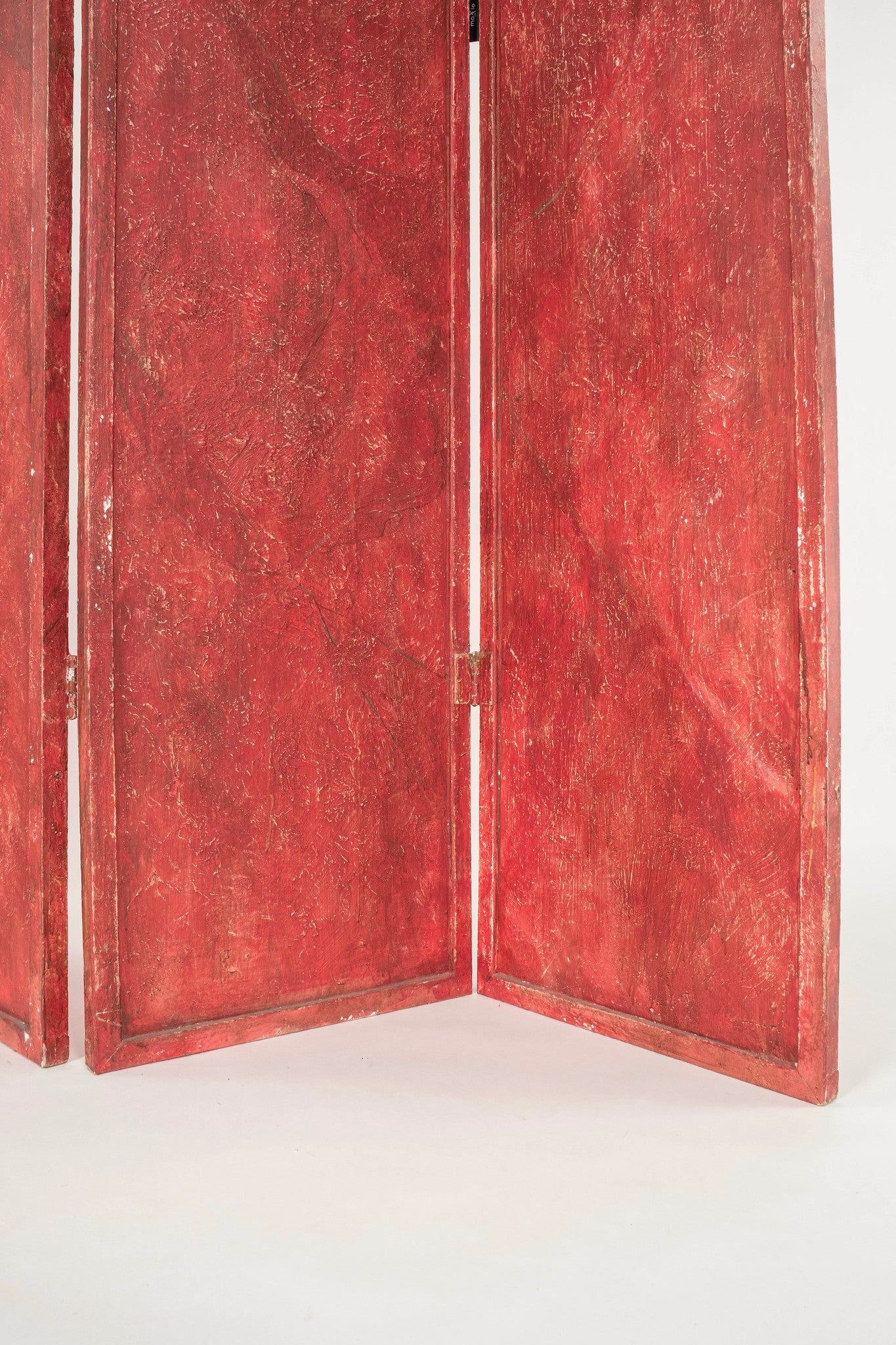 Red Neoclassical Style 4 Panel Folding Screen – Moxie Interiors