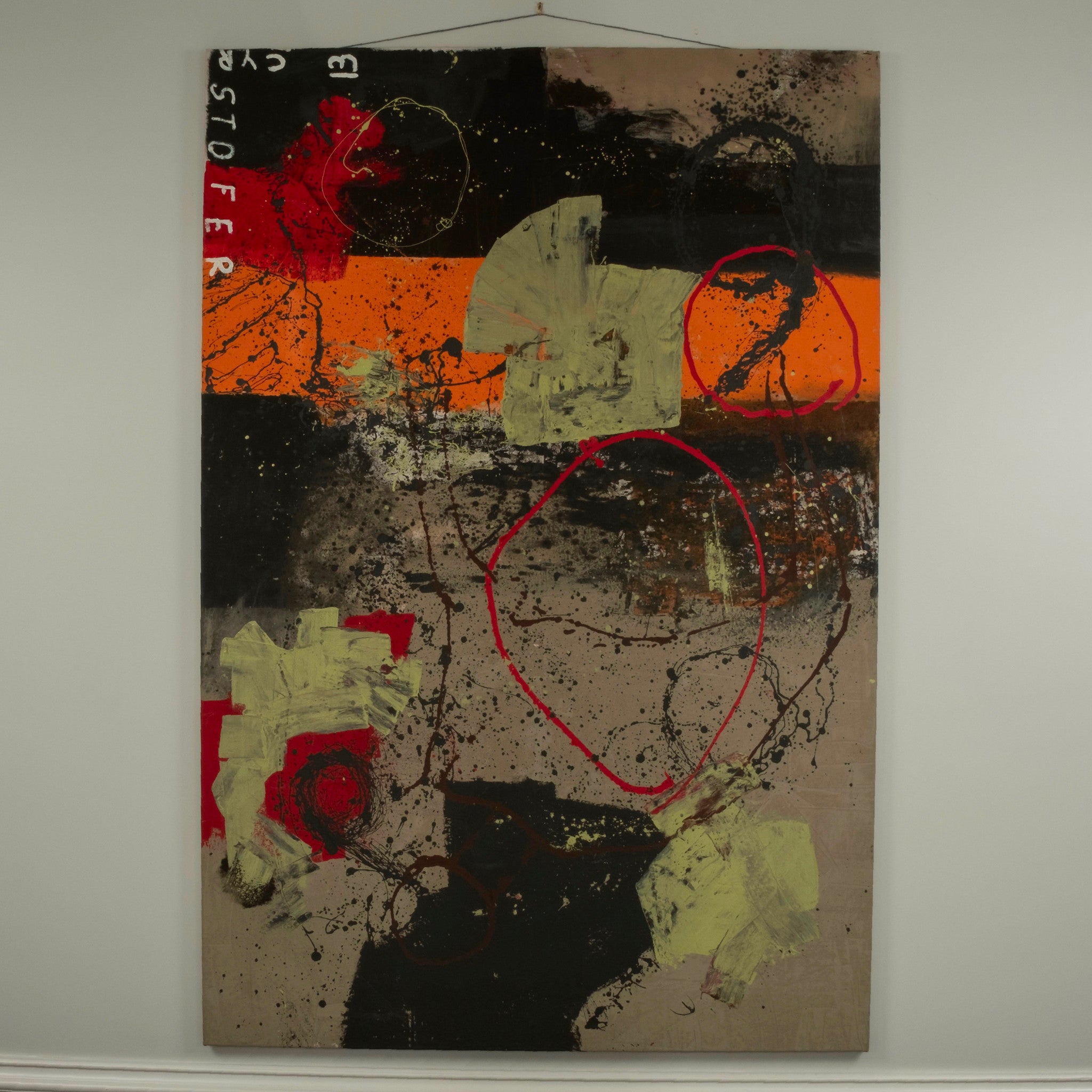 Abstract Painting by Cyrstofer Shoemaker – Moxie Interiors