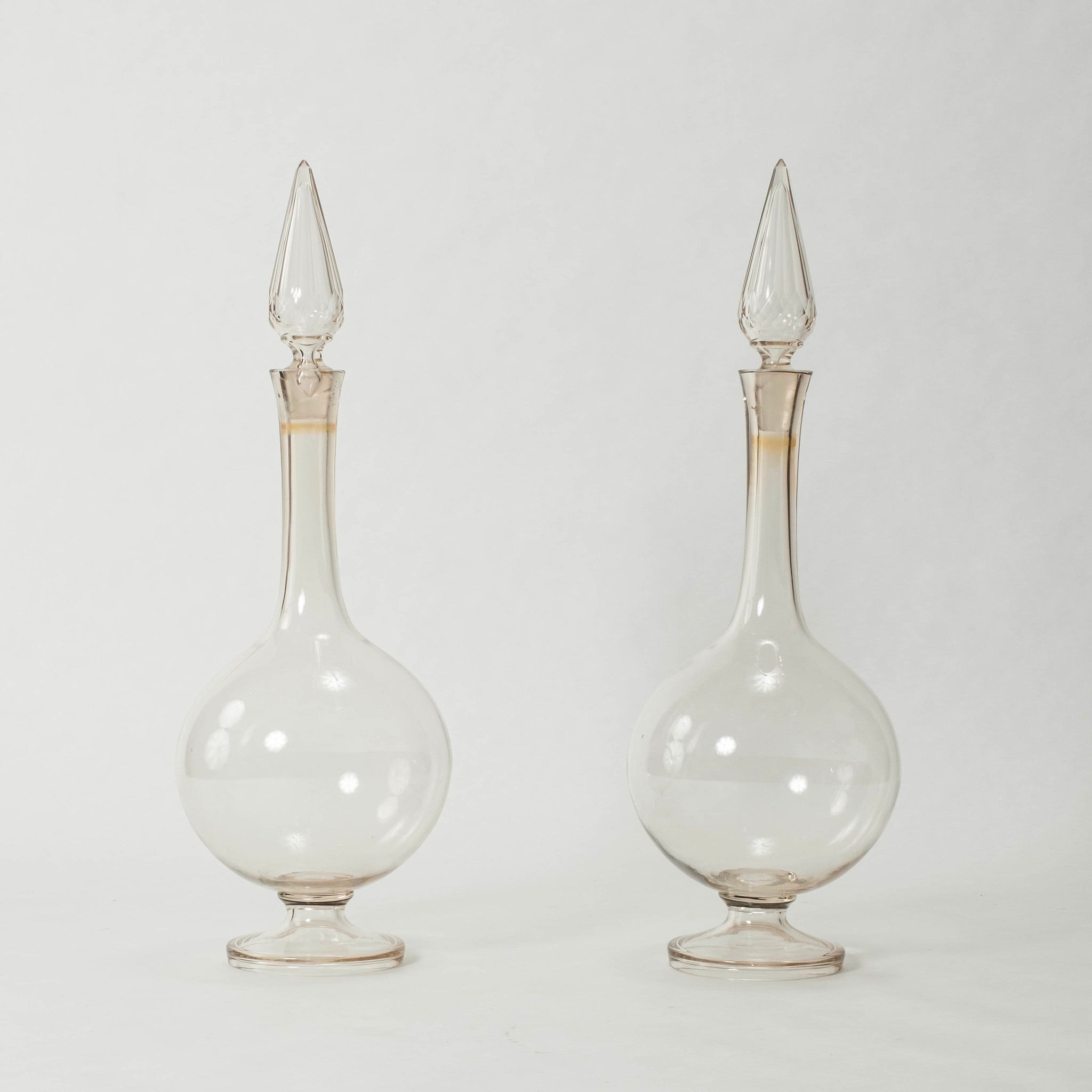Pair 19th Century Apothecary Pharmacy Glass Carboys – Moxie Interiors