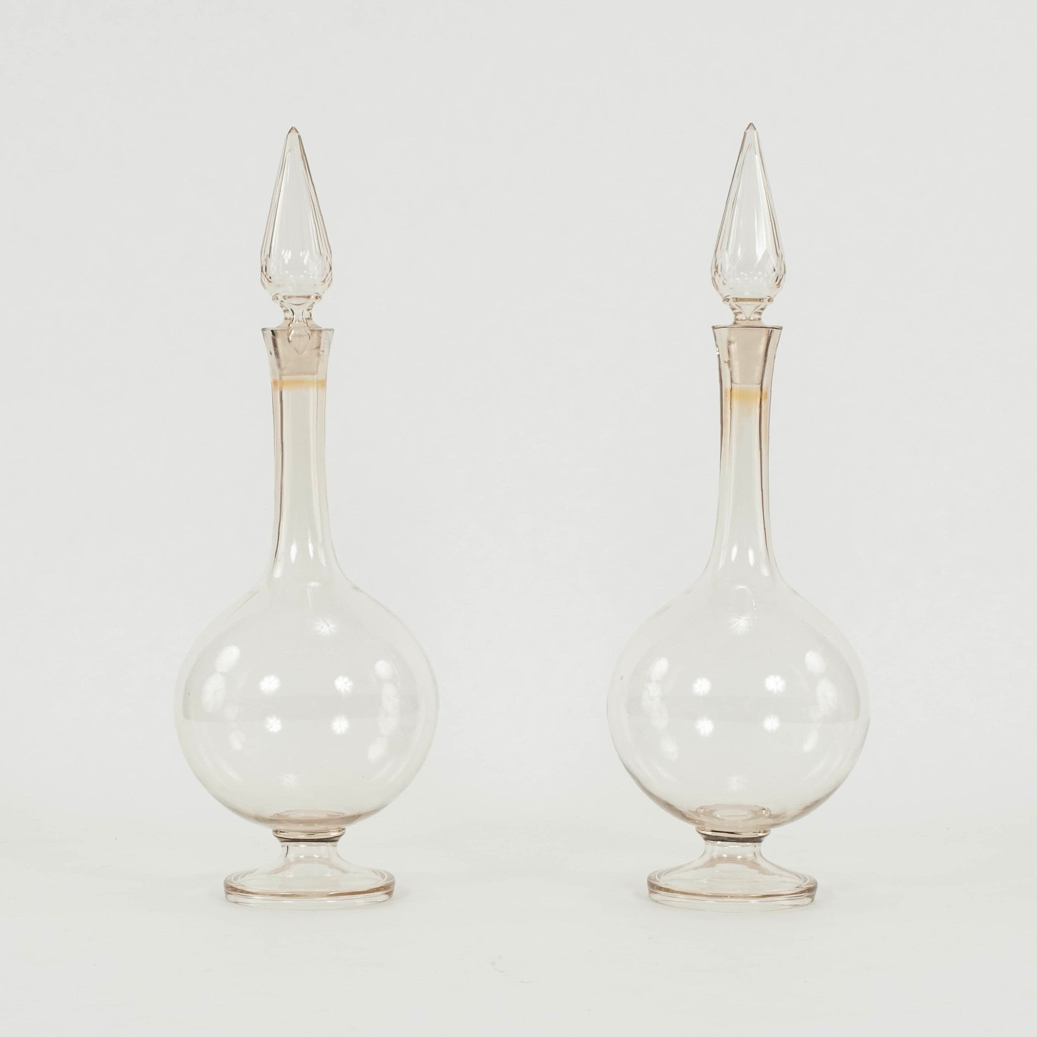 Pair 19th Century Apothecary Pharmacy Glass Carboys – Moxie Interiors