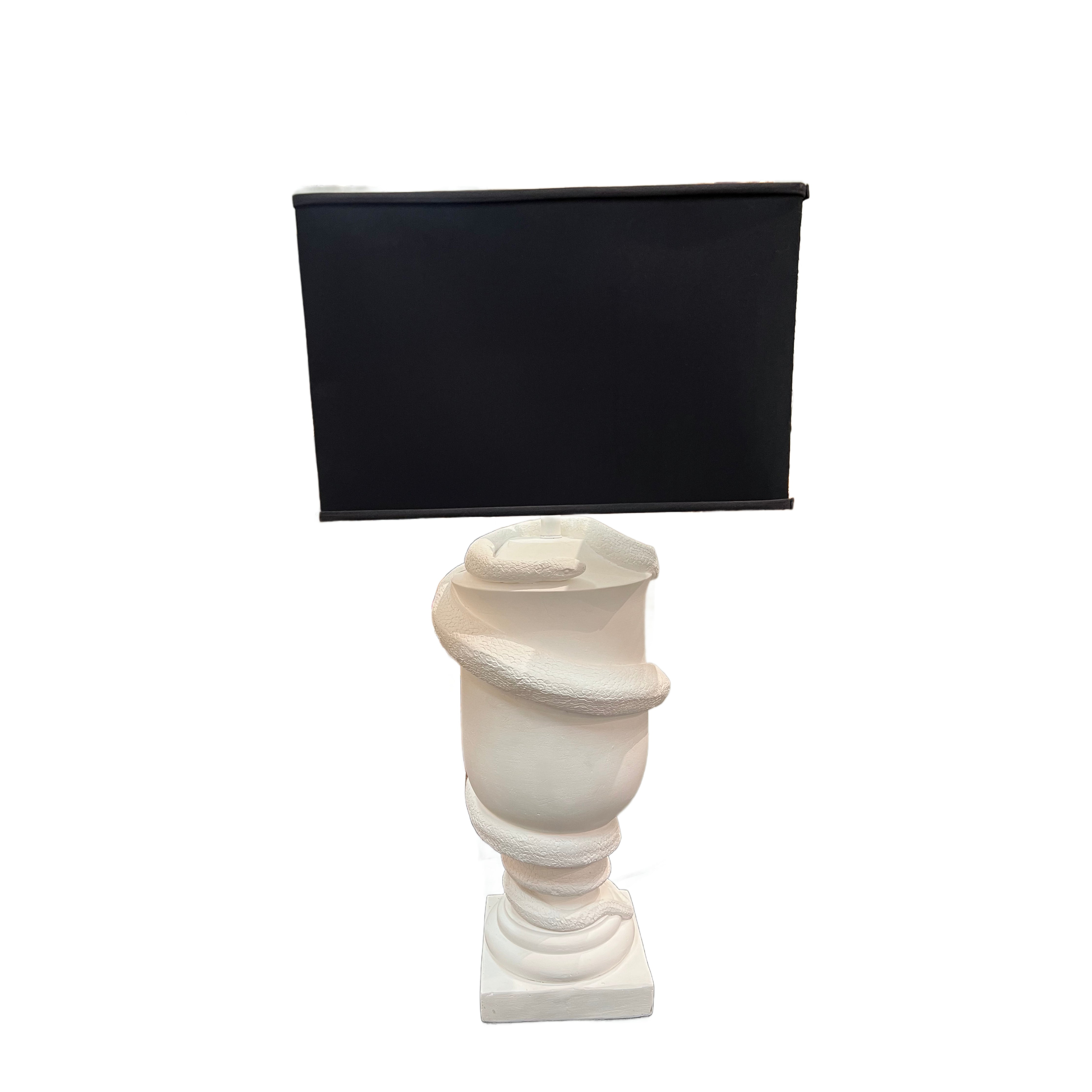 Original Snake Plaster Lamp by Liz Marsh – Moxie Interiors