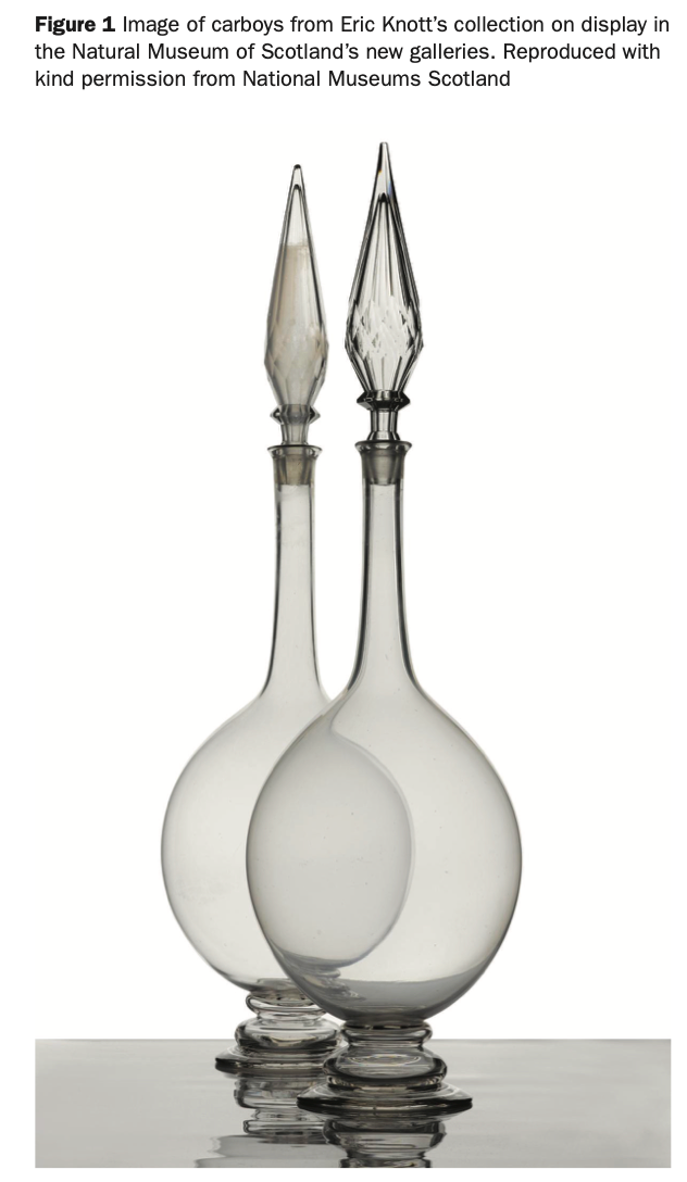 Pair Antique Apothecary Pharmacy Glass Carboy – Moxie Interiors