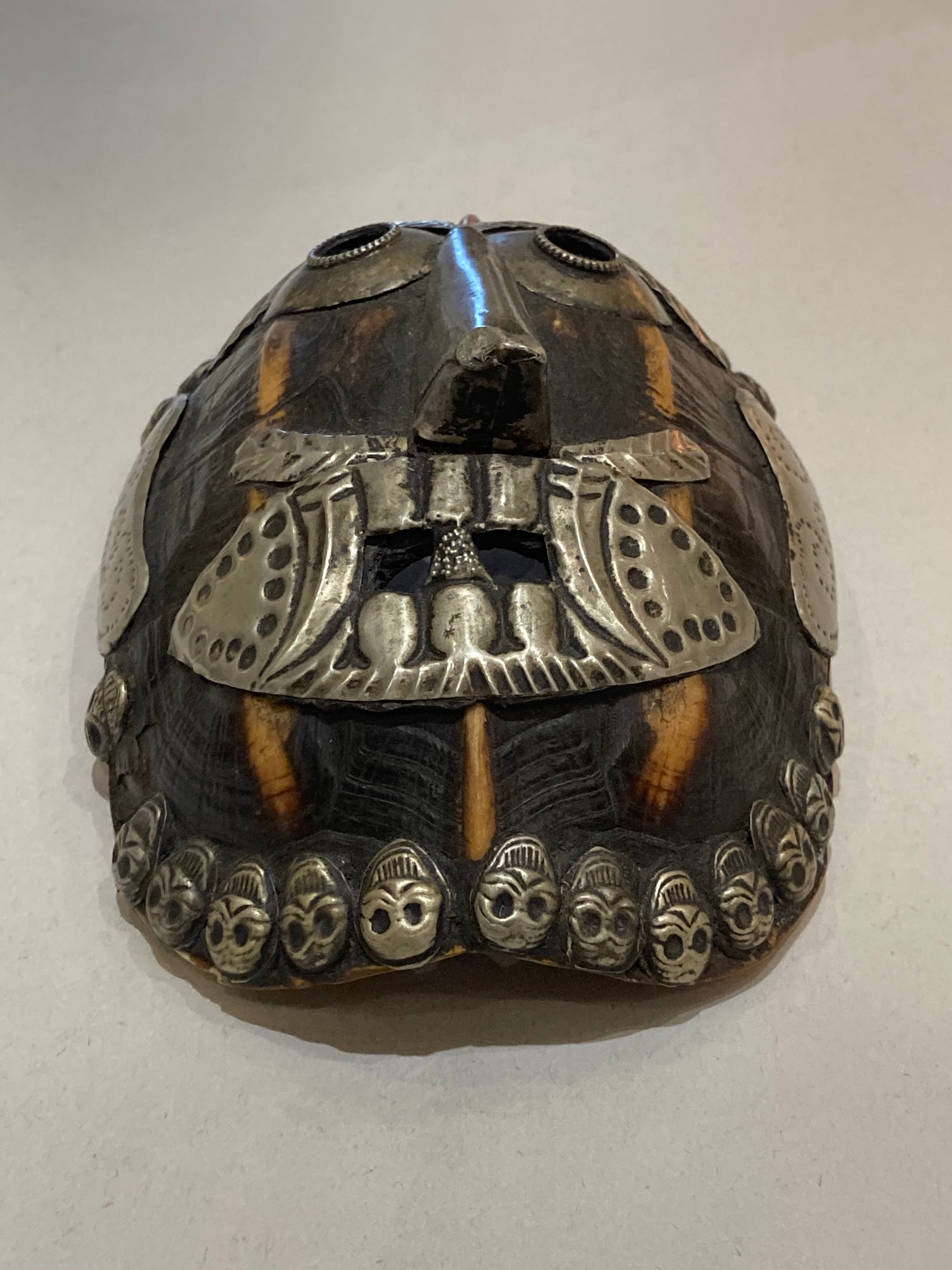 Petite Tibetan Buddhist Turtle Shell Mask – Moxie Interiors